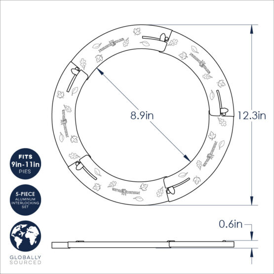 Adjustable Pie Crust Shield | Bakeware Accessories | Nordic Ware