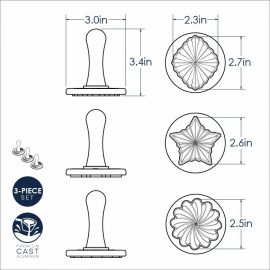 Pretty Pleated Cookie Stamps - Nordic Ware