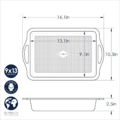Treat™ 9"x 13" Cake Pan | Nonstick Bakeware | Nordic Ware