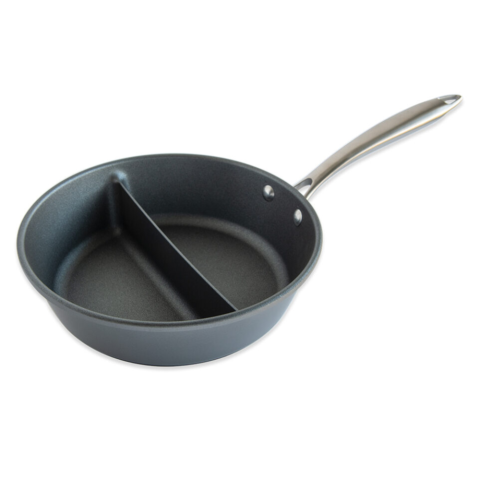 2-in-1 Divided Sauce Pan | Cast Aluminum Cookware | Nordic Ware