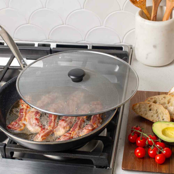 13” Crispy Dry Fry Spatter Cover | Cookware Accessories | Nordic Ware
