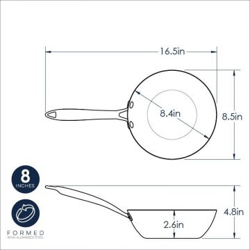 8" Wok | Aluminized Steel Cookware | Nordic Ware