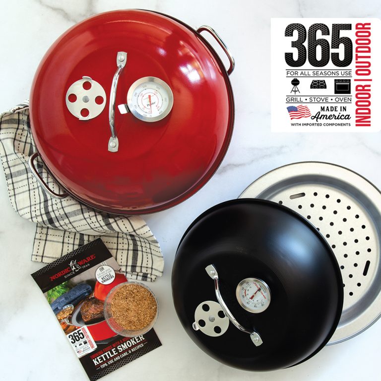 Red Kettle Smoker for Stovetop & Outdoor Cooking | Nordic Ware