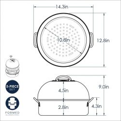 Red Kettle Smoker for Stovetop & Outdoor Cooking | Nordic Ware