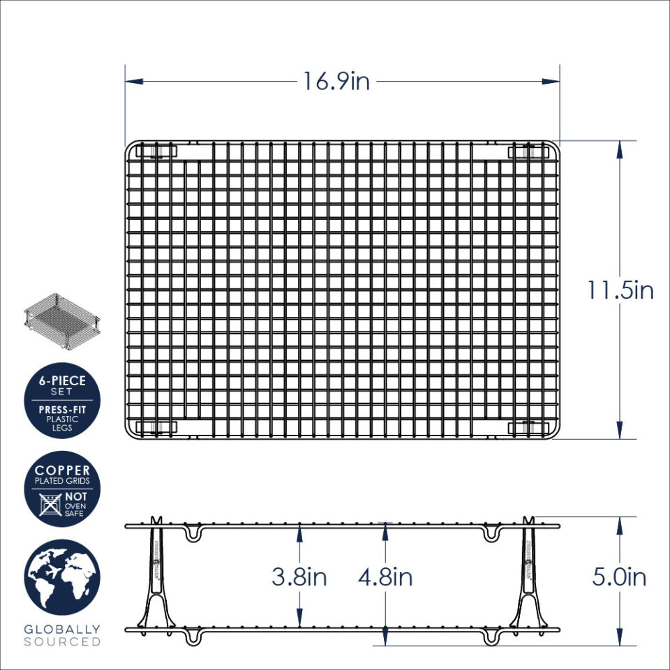 Stackable Cooling Grids | Bakeware Accessories | Nordic Ware