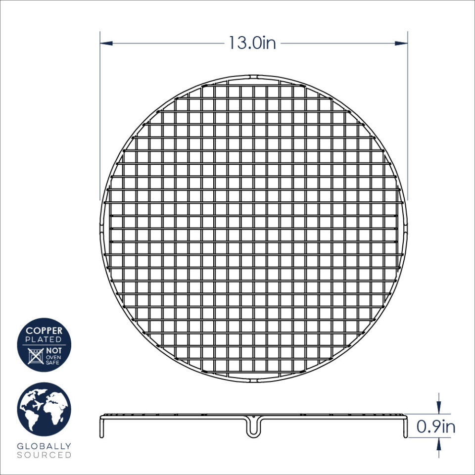 Round Copper Cooling & Serving Grid | Bakeware Accessories | Nordic Ware