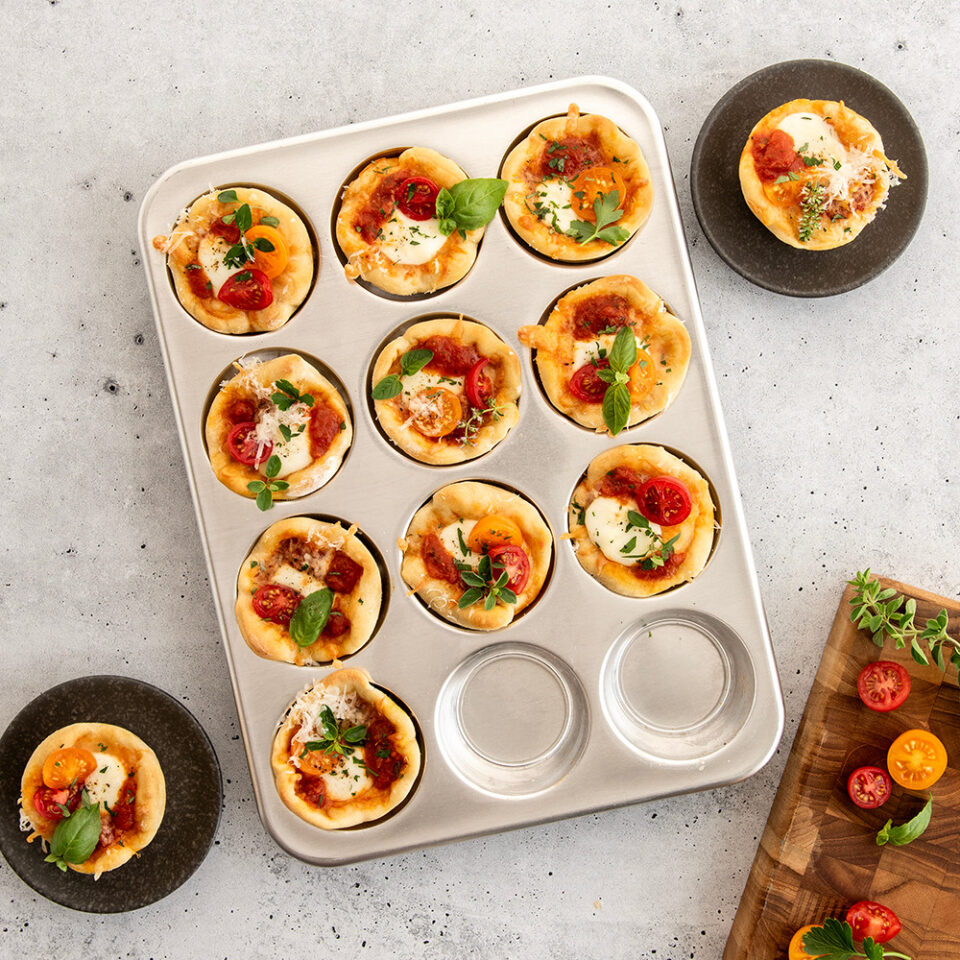 Margherita Pizza Bites - Nordic Ware