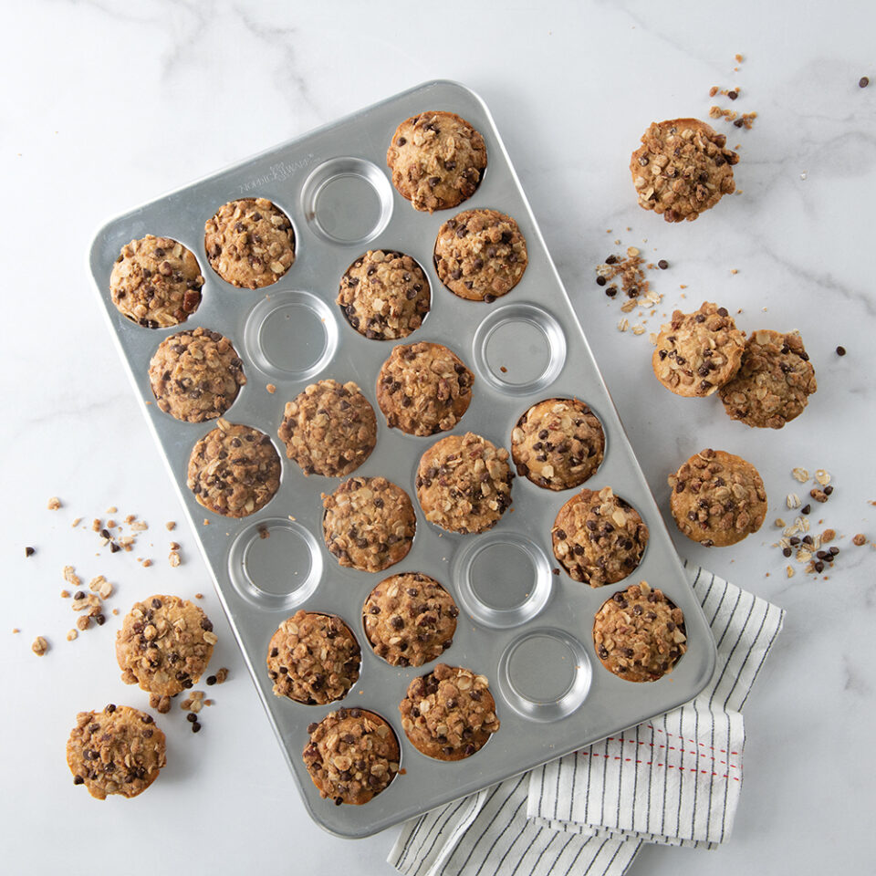 Naturals® 24 Cavity Petite Muffin Pan | Aluminum Cupcake Pan | Nordic Ware