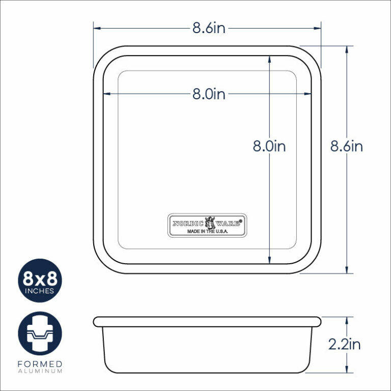 Naturals® 8" Square Cake Pan | Aluminum Cake Pan | Nordic Ware