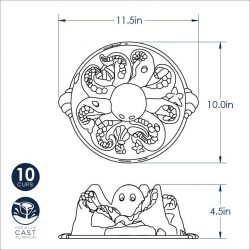 Octopus Cake Pan | Cast Aluminum Bakeware | Nordic Ware