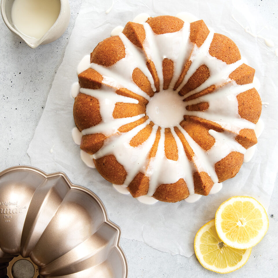 Lemon Zest Bundt Cake with Citrus Glaze - Nordic Ware