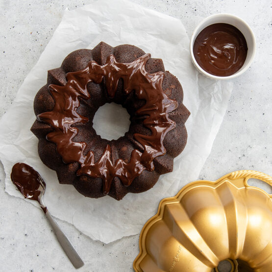 Double Chocolate Bundt Cake with Espresso Chocolate Glaze - Nordic Ware