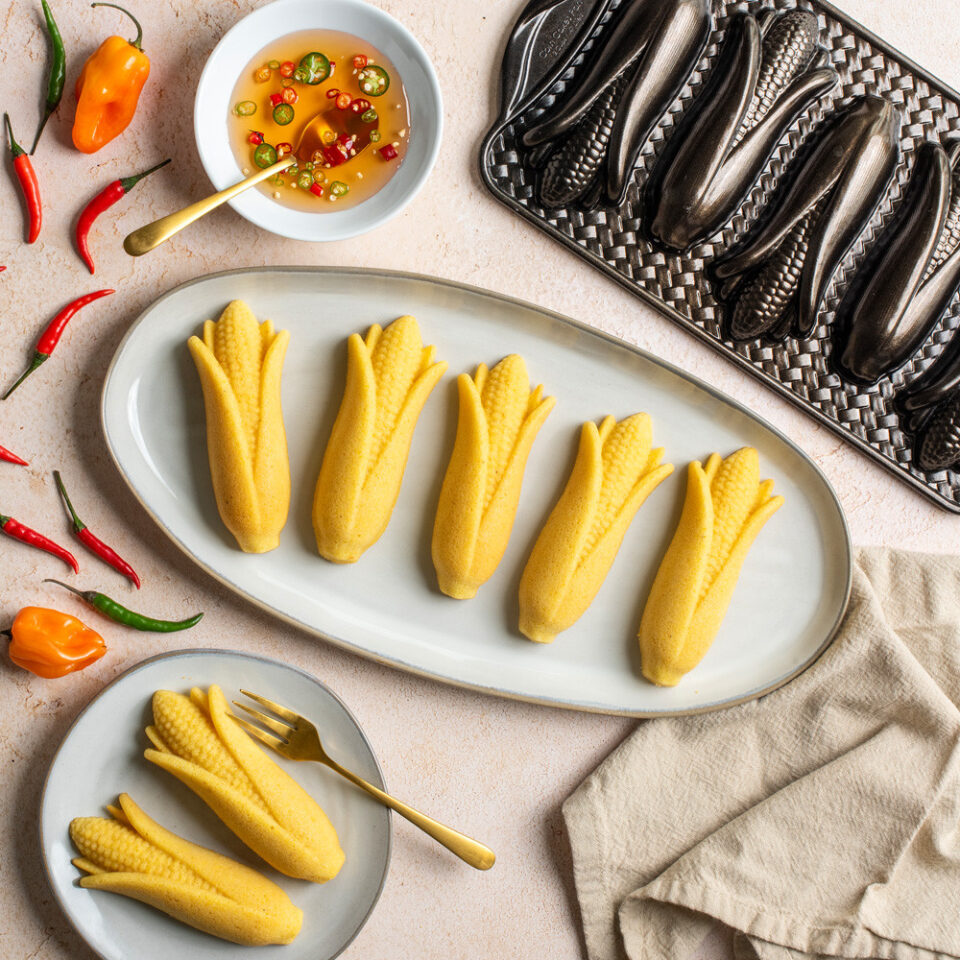 Corn Cakes Baking Pan | Corn Bread Pan | Fall Bakeware | Nordic Ware