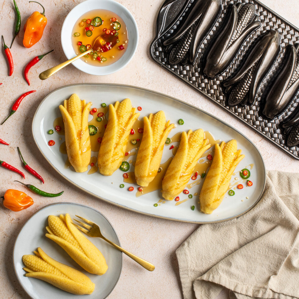 Corn Cakes Baking Pan | Corn Bread Pan | Fall Bakeware | Nordic Ware