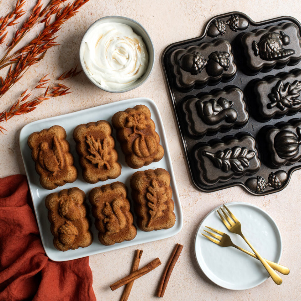 Harvest Mini Loaf Pan | Autumn Loaf Pan | Fall Bakeware | Nordic Ware