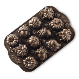 Autumn Delights Cakelet Pan | Mini Cake Pans | Fall Bakeware | Nordic Ware