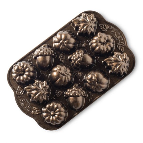 Autumn Delights Cakelet Pan | Mini Cake Pans | Fall Bakeware | Nordic Ware