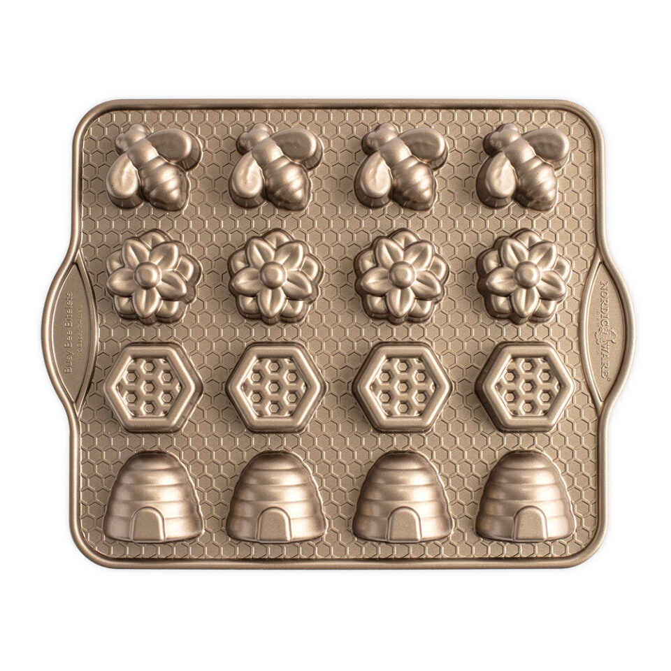 Busy Bee Bitelet Pan | Cast Aluminum Bakeware | Nordic Ware