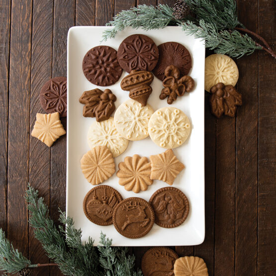 Snowflake Cookie Stamps | Holiday Bakeware Accessories | Nordic Ware