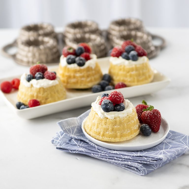 Butter Shortcakes with Fruit - Nordic Ware