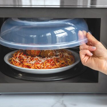 Up & Away™ Easy Stow Spatter Cover | Microwave Accessories | Nordic Ware