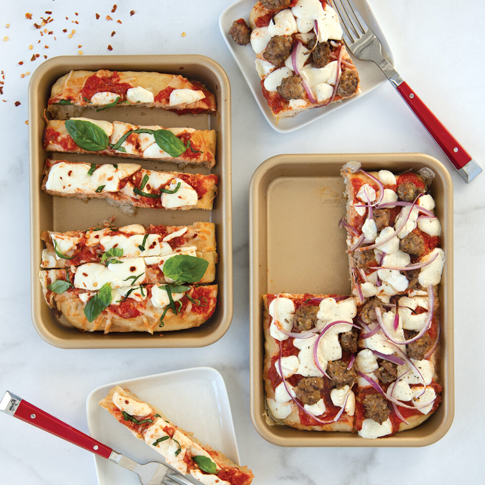 Personal- Size Sheet Pan Focaccia Pizzas - Nordic Ware