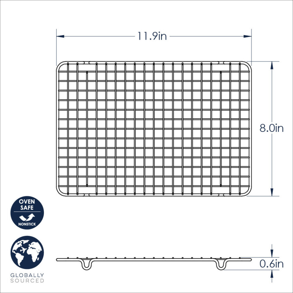 Quarter Sheet Oven-Safe Cooling Grid | Bakeware Accessories | Nordic Ware