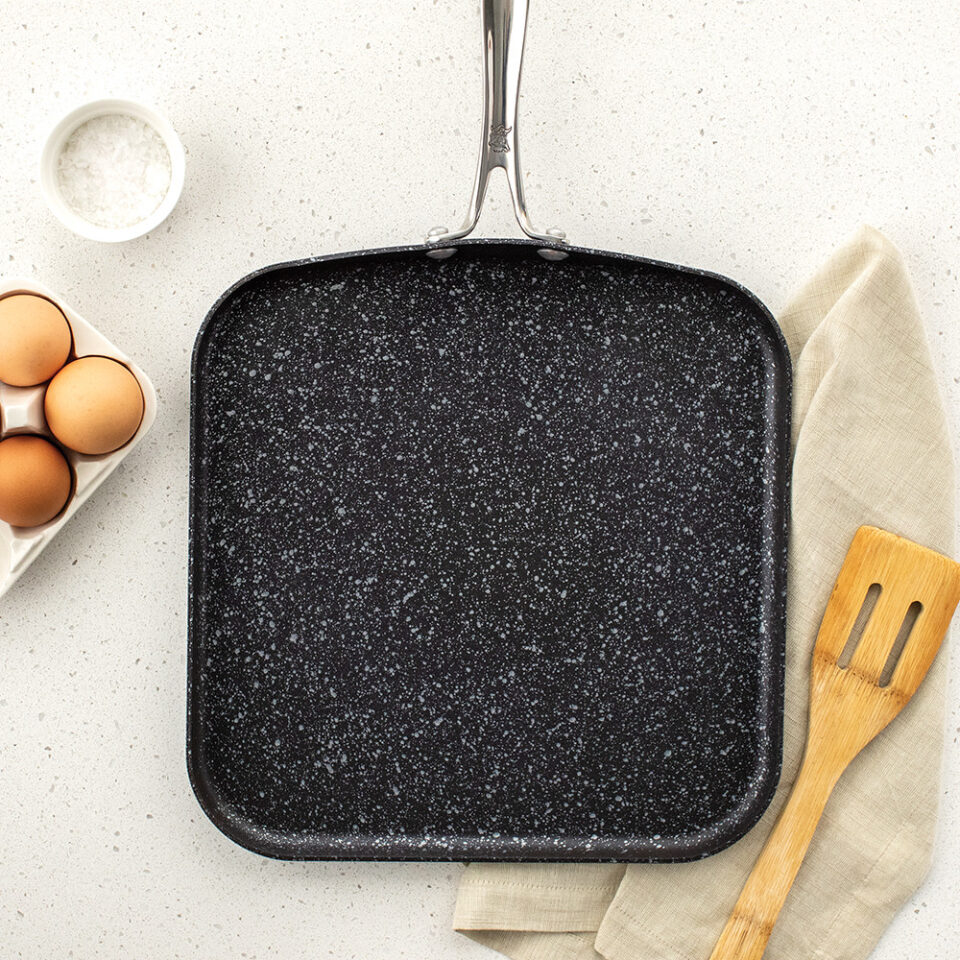 Basalt 11" Square Griddle | Ceramic Coated Cookware | Nordic Ware