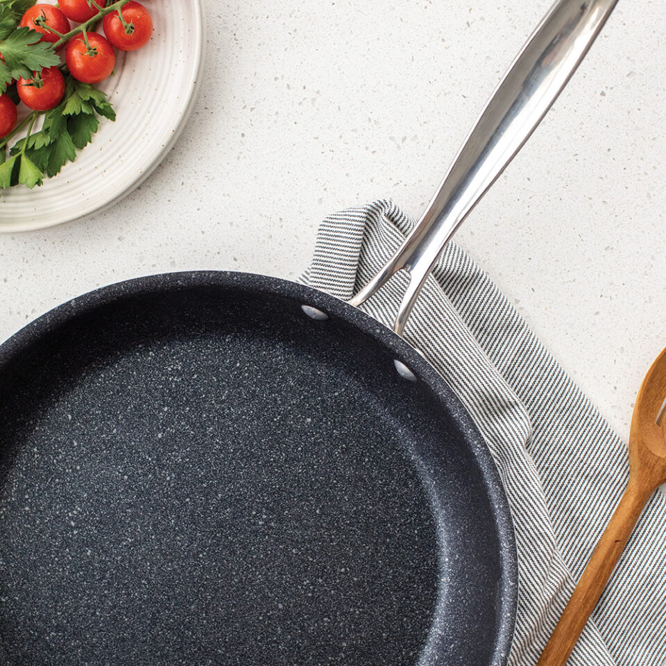 Basalt 12 Inch Nonstick Skillet Pan | Ceramic Coated Cookware | Nordic Ware