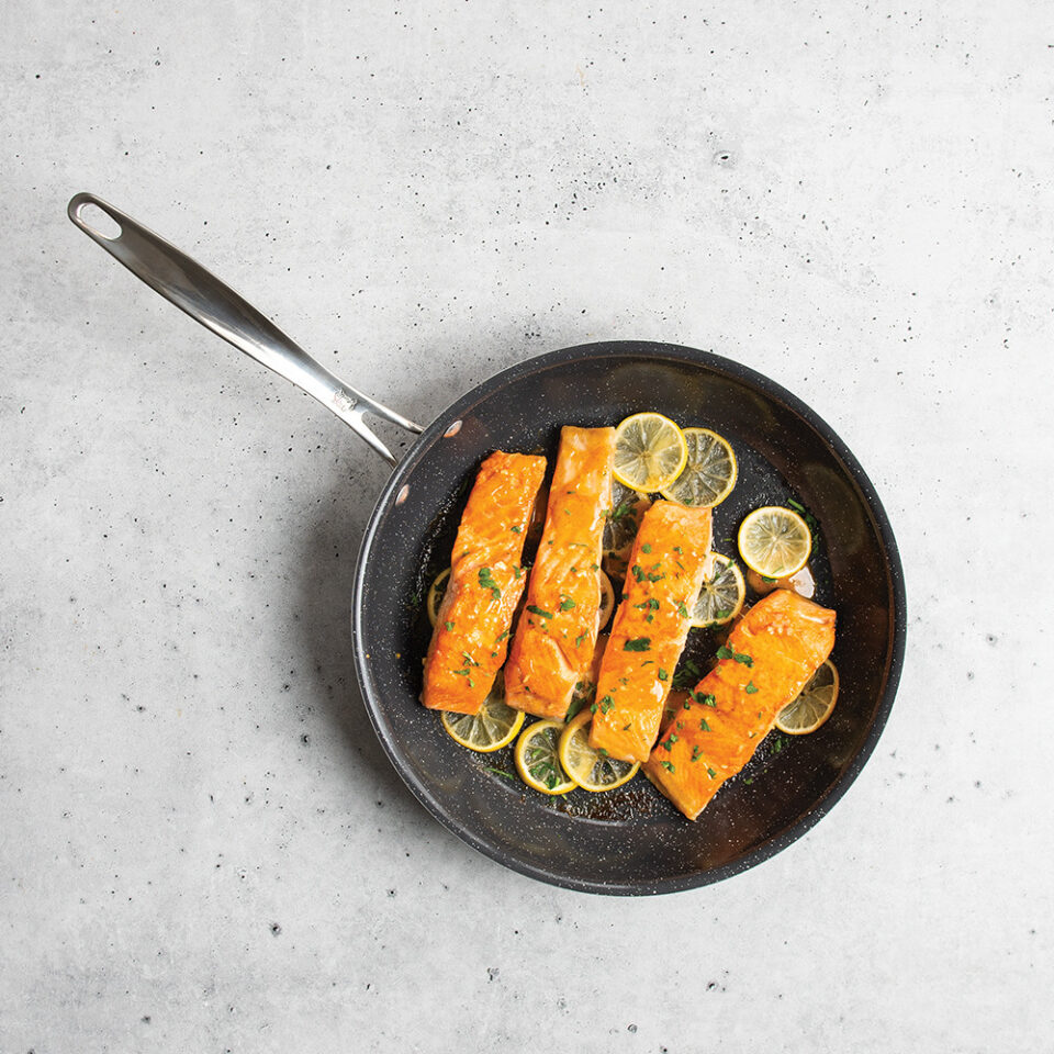 Basalt 12 Inch Nonstick Skillet Pan | Ceramic Coated Cookware | Nordic Ware