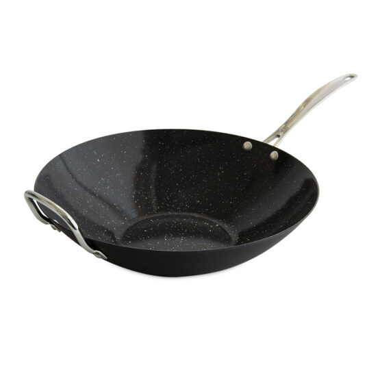 Basalt 14" Spun Wok | Ceramic Coated Cookware | Nordic Ware