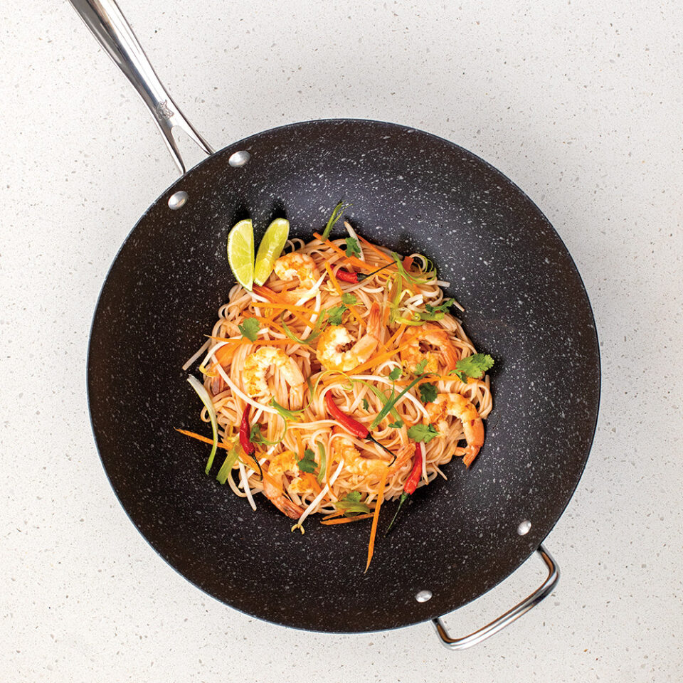 Basalt 14" Spun Wok | Ceramic Coated Cookware | Nordic Ware