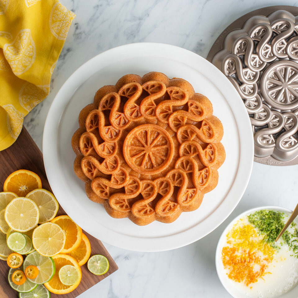 Citrus Twist Cake Pan | Cast Aluminum Bakeware | Nordic Ware