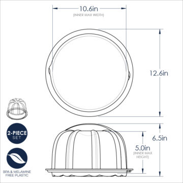Elegant Party Bundt® Pan, Translucent Bundt Cake and Lemon Cake Mix ...