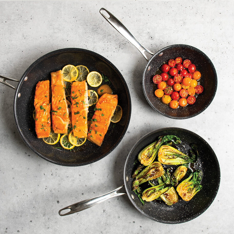 Basalt 3 Piece Frying Pan Set | Ceramic Coated Cookware | Nordic Ware