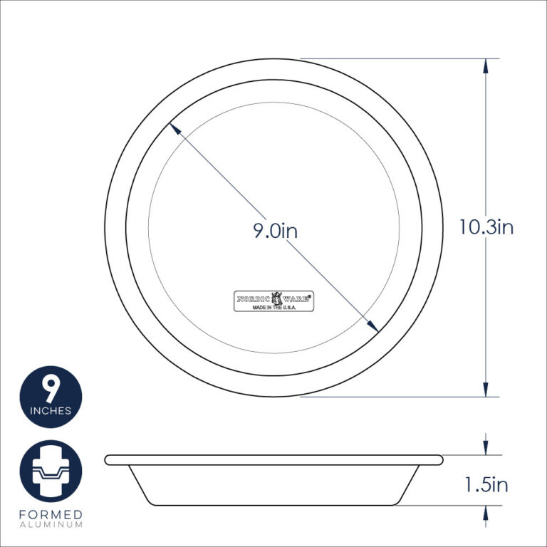 Naturals® 9" Pie Pan | Aluminum Bakeware | Nordic Ware