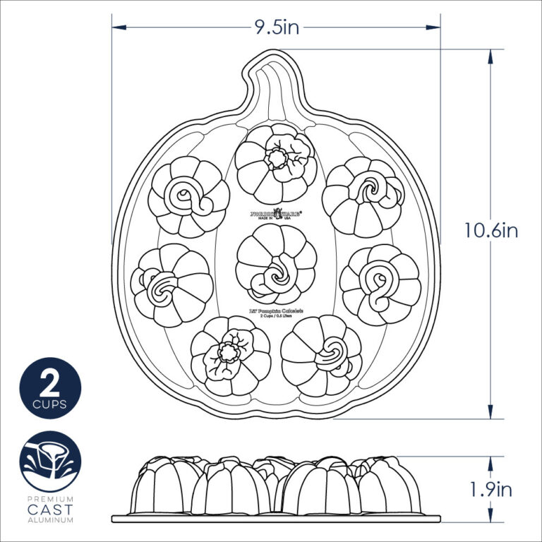 Lil' Pumpkin Cakelets Pan | Mini Cake Pans | Halloween Bakeware ...