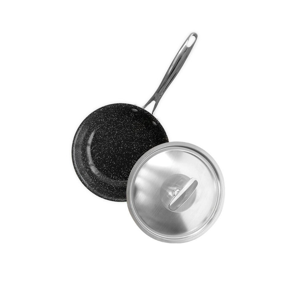 Basalt 2 Piece 8" Sauté Skillet with Lid | Ceramic Coated Cookware ...