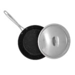 Basalt 2 Piece 12" Sauté Skillet with Lid | Ceramic Coated Cookware ...