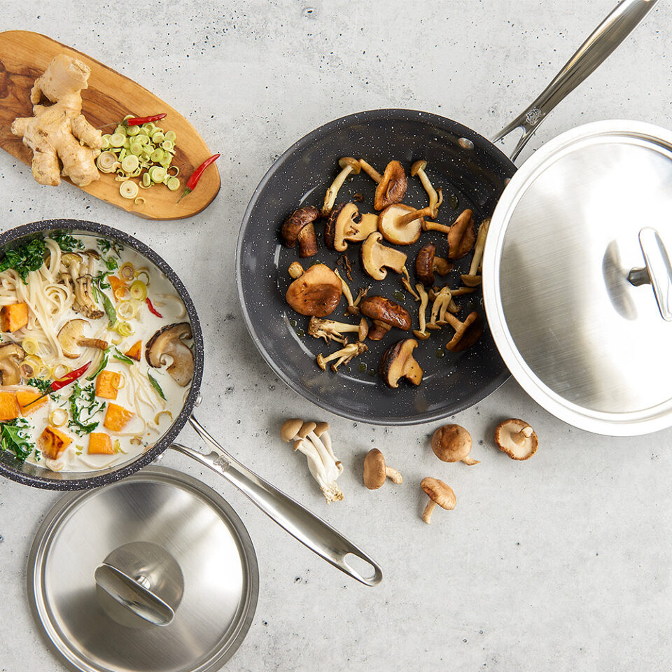 Basalt 9 Piece Complete Cookware Set | Ceramic Coated Cookware | Nordic ...