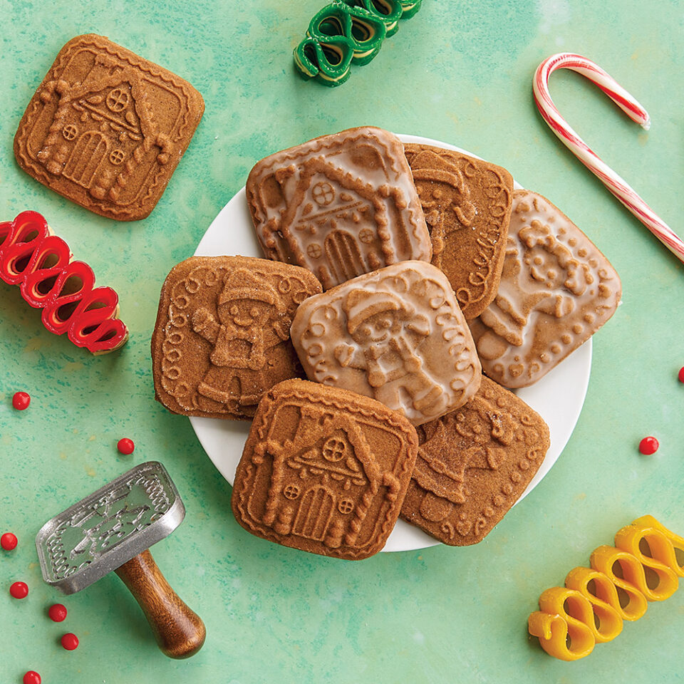 Gingerbread Cookie Stamps | Holiday Bakeware | Christmas Cooking Baking ...