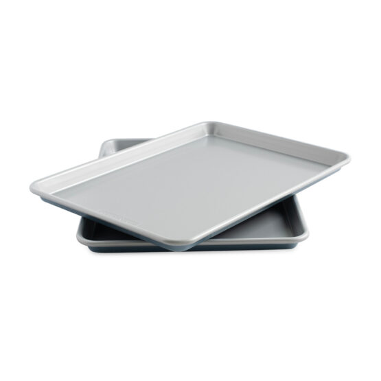 Brilliant Bakeware Set of 2 Nonstick Half Sheet Pans | Nonstick ...