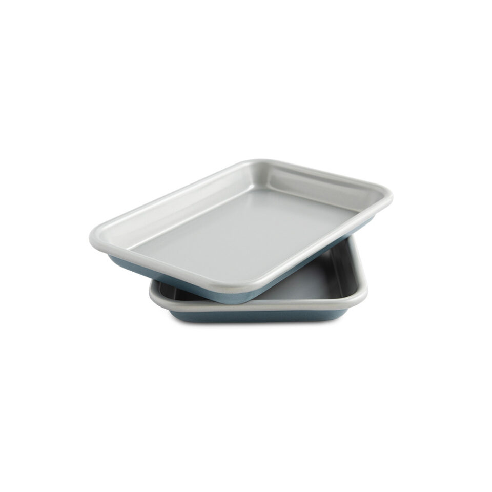 Brilliant Bakeware Set of 2 Nonstick Eighth Sheet Pans | Nonstick ...
