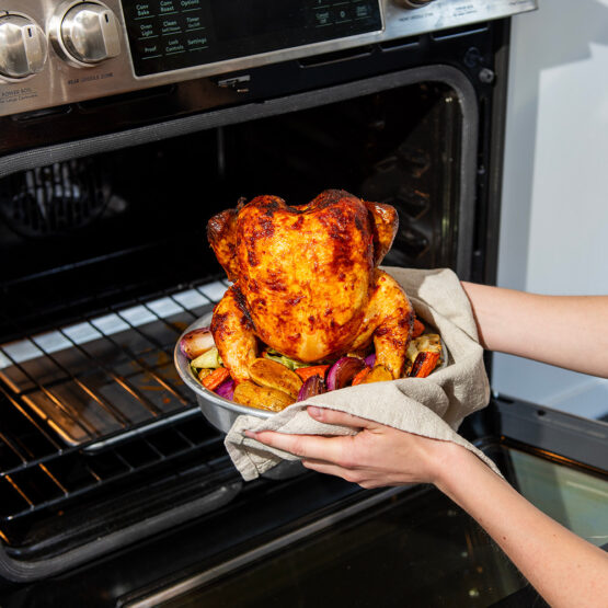 Vertical Chicken Roaster - Whole Chicken Baking Stand | Nordic Ware