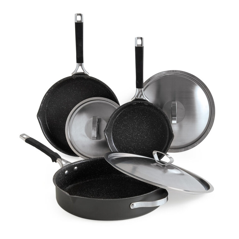 Verde Ceramic Nonstick Cookware Set with Skillet & Lid | Nordic Ware