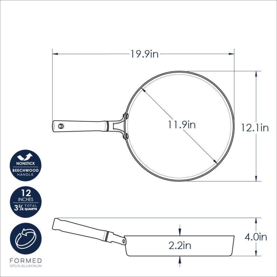 Cardamom™ Ceramic Nonstick 12 Inch Skillet | Ceramic Coated Cookware ...