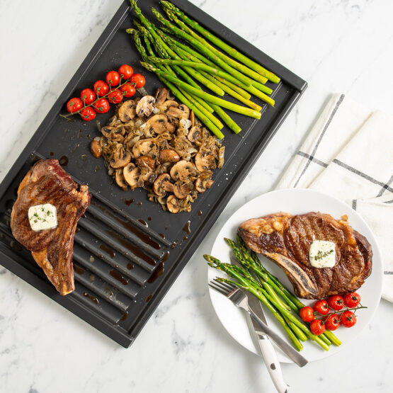 Basalt Dual Top Grill Griddle | Family-sized Griddle | Nordic Ware