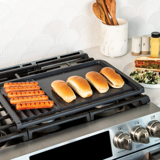 Basalt Dual Top Grill Griddle | Family-sized Griddle | Nordic Ware