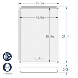 Prism Big Batch Pan with Lid | Large Rimmed Sheet Pan | Nordic Ware