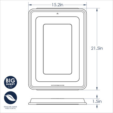 Prism Big Batch Pan with Lid | Large Rimmed Sheet Pan | Nordic Ware